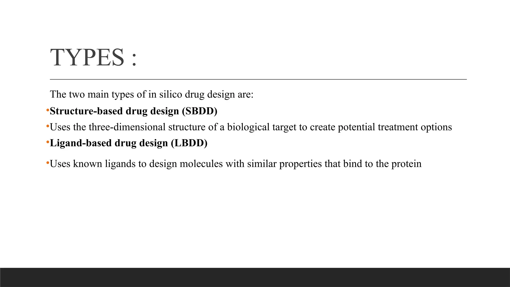 IN SILICO DRUG DESIGNING, structure based drug design | PPT