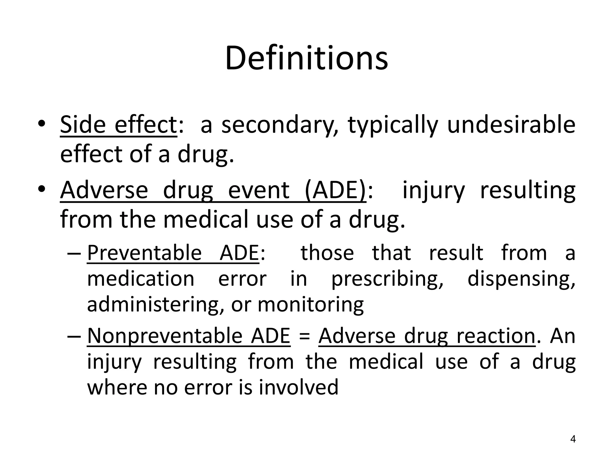 Adverse drug reactions & PK and PD - PPT | PPT