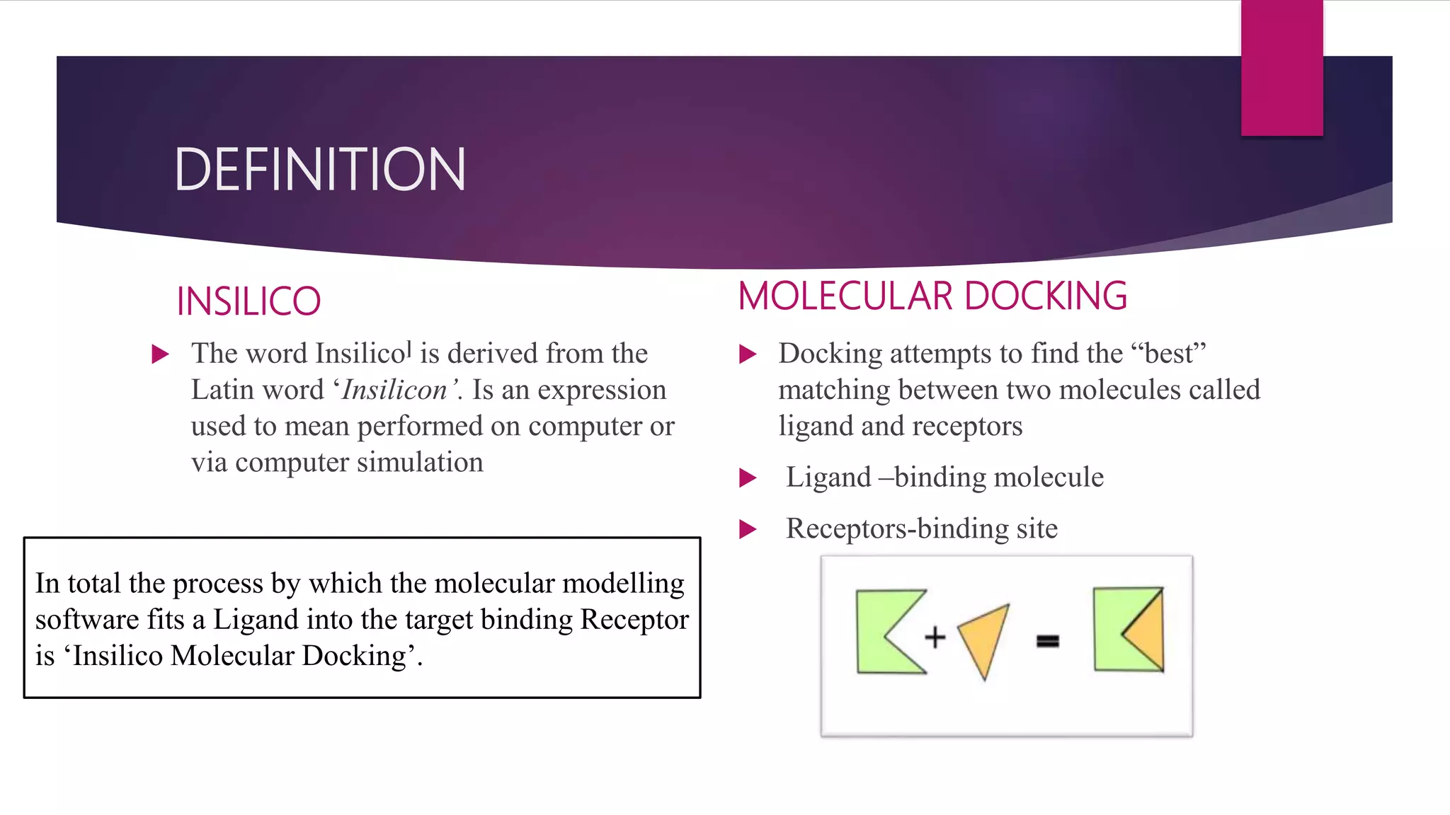 Insilico molecular docking in ayurveda | PPTX