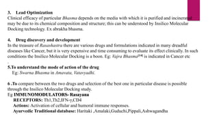 Insilico molecular docking in ayurveda | PPTX