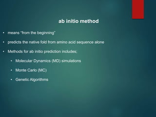 In silico structure prediction | PPTX