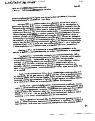 Ins immigration prosecutorial discretion memo from general counsel | PDF