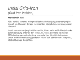 Insisi abdomen pada anak | PPTX