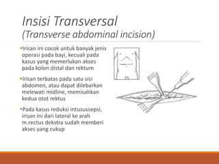 Insisi abdomen pada anak | PPTX