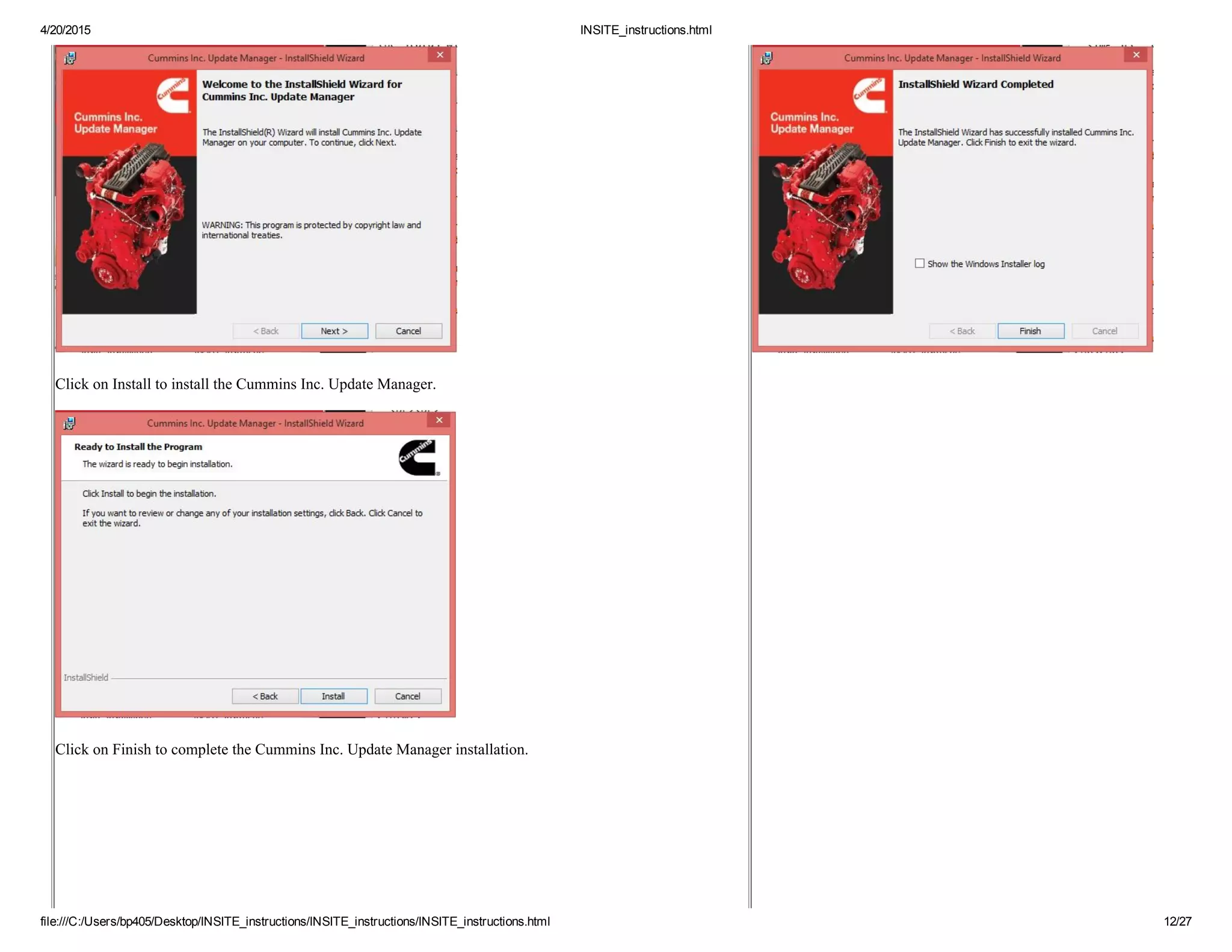 cummins Insite instructions | PDF