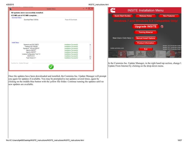 cummins Insite instructions | PDF | Desktop Publishing | Computer ...