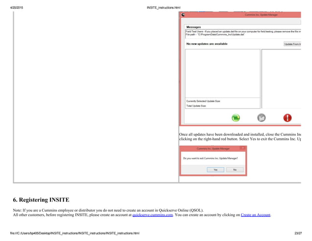 cummins Insite instructions | PDF | Desktop Publishing | Computer ...
