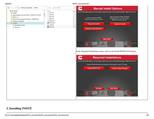 cummins Insite instructions | PDF | Desktop Publishing | Computer Software and Applications