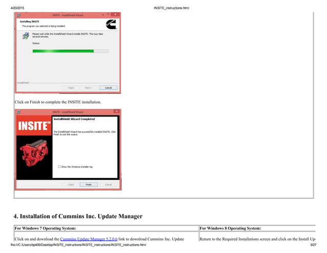 cummins Insite instructions | PDF | Desktop Publishing | Computer ...