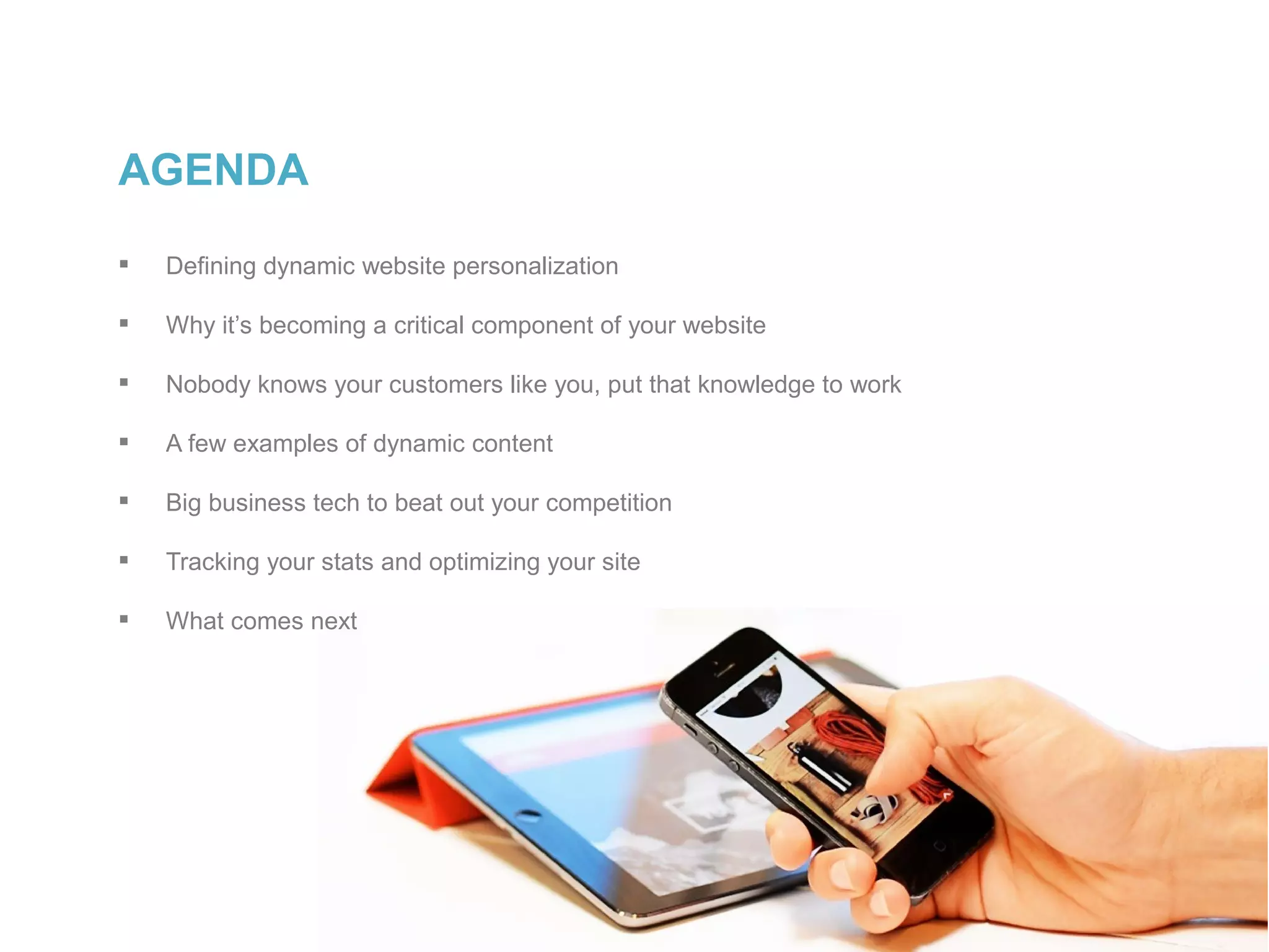 Dynamic Website Personalization Overview | PPT