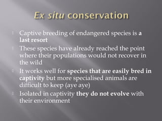 In situ and ex situ conservation | PPT