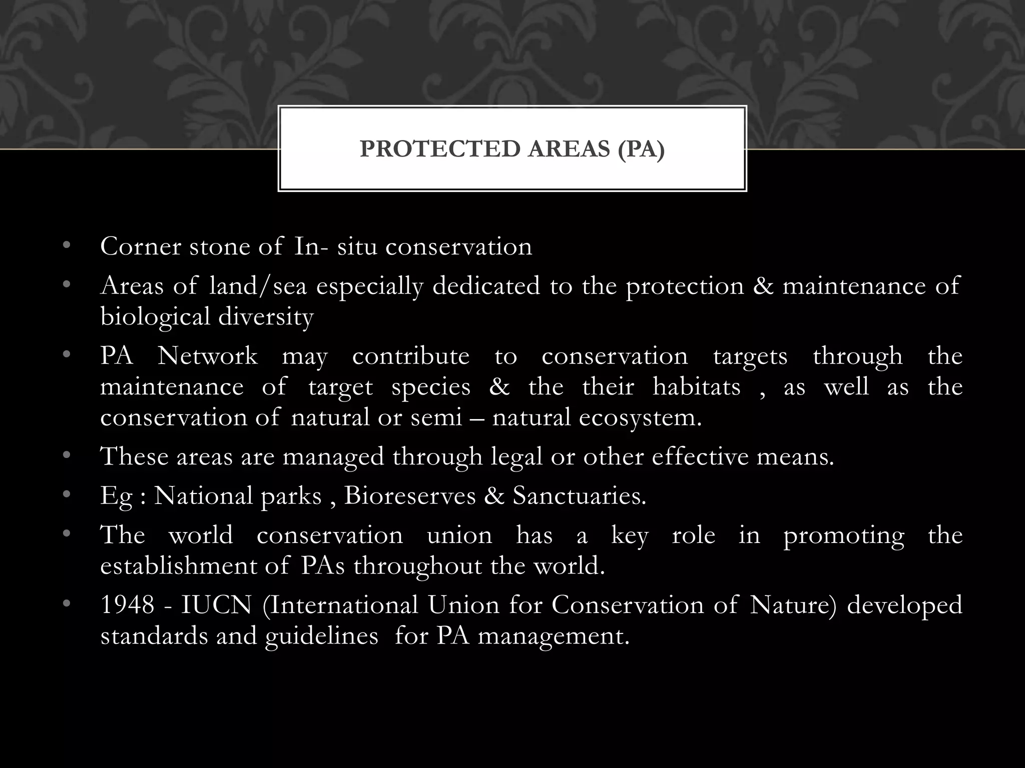 In situ conservation2222 | PPTX