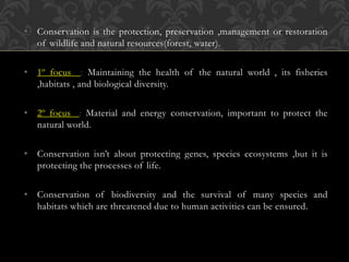 In situ conservation2222 | PPTX