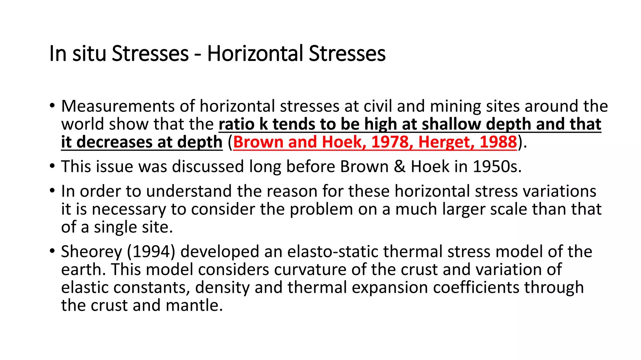 In situ & induced stresses | PDF