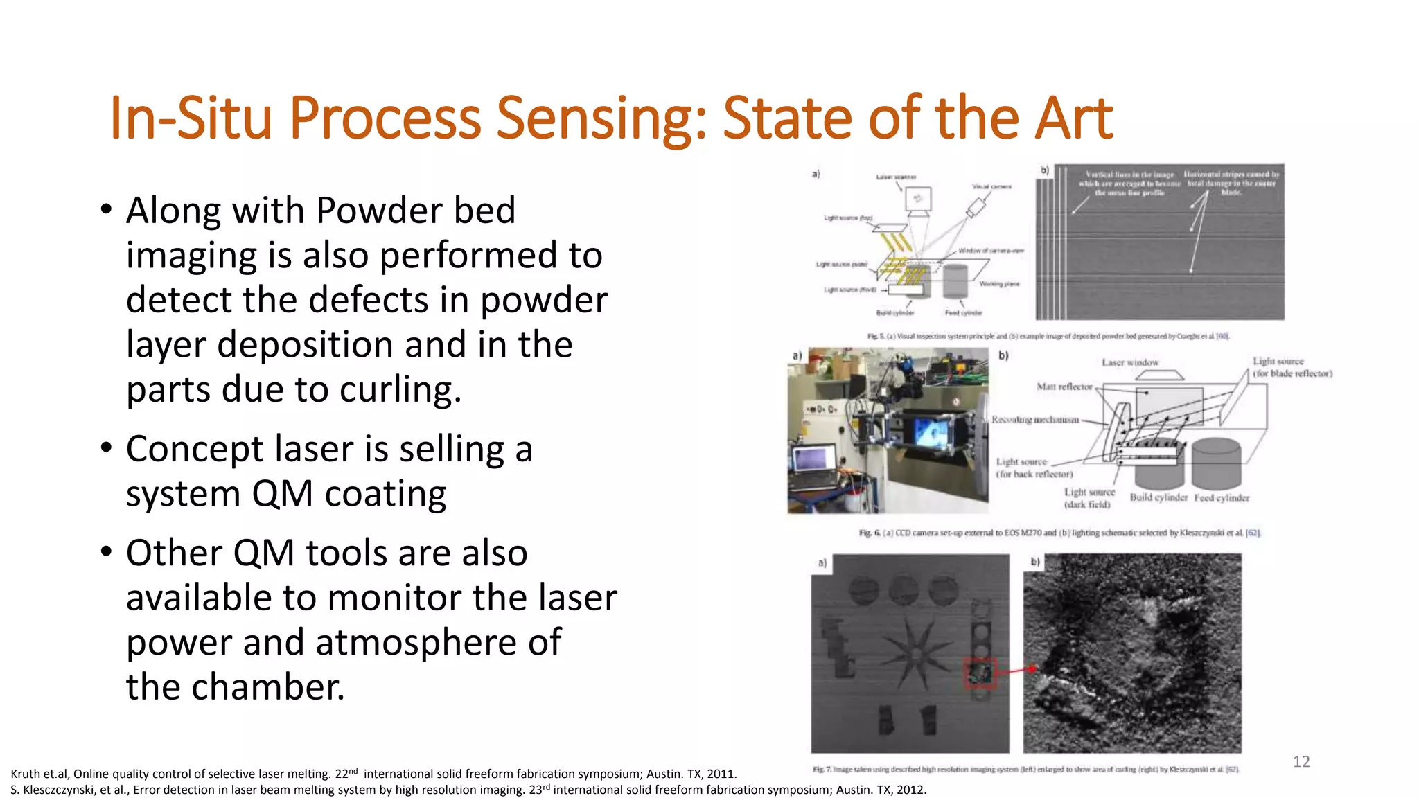 In Situ Process Monitoring Of Selective Laser Melting Ppt