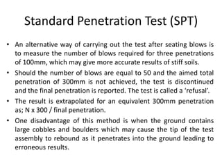 INSITU TESTING Foundation Engineering Lecture Notes | PDF