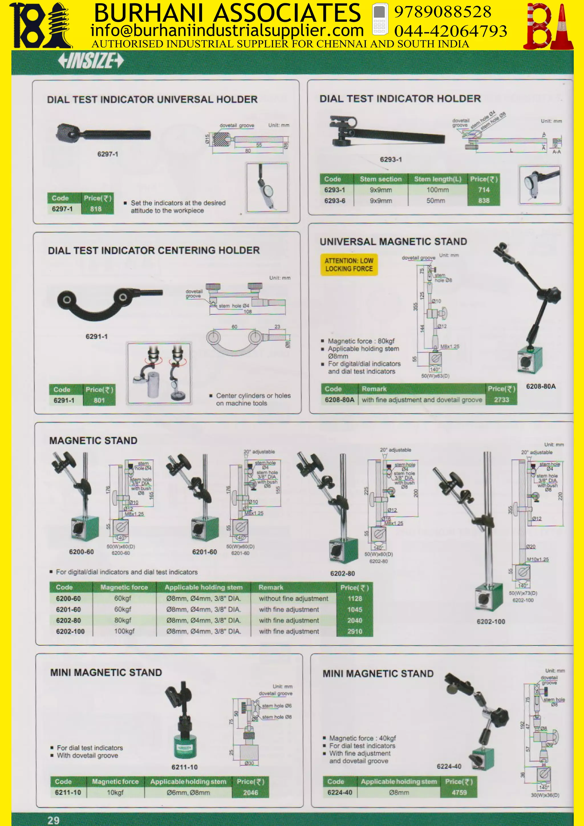 Insize-measuring-instruments-chennai-catalogue-and-price-list | PDF