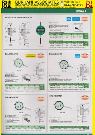 Insize-measuring-instruments-chennai-catalogue-and-price-list | PDF