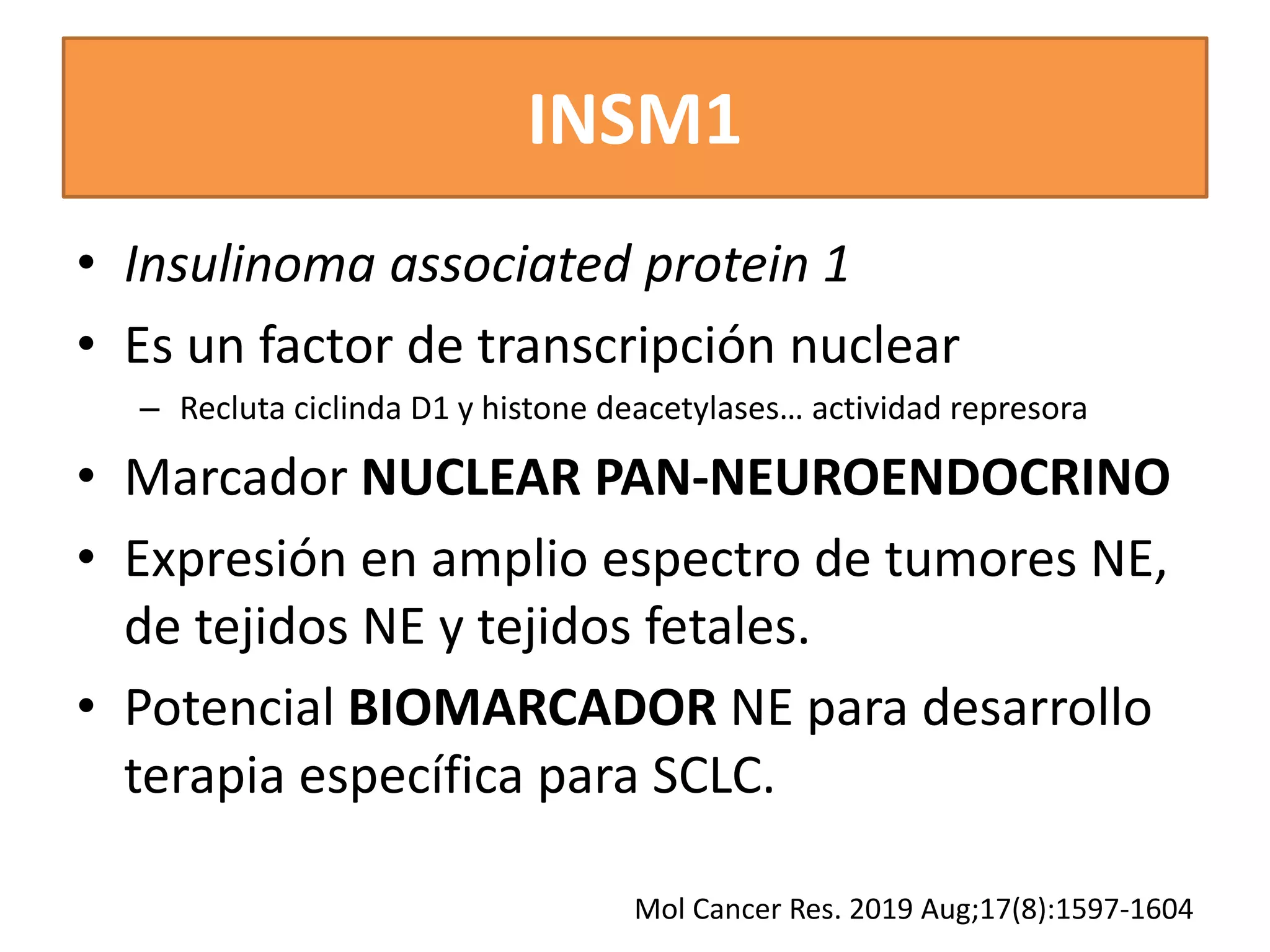 INSM1: VENTAJAS Y USOS DEL NUEVO MARCADOR NEUROENDOCRINO DE ...