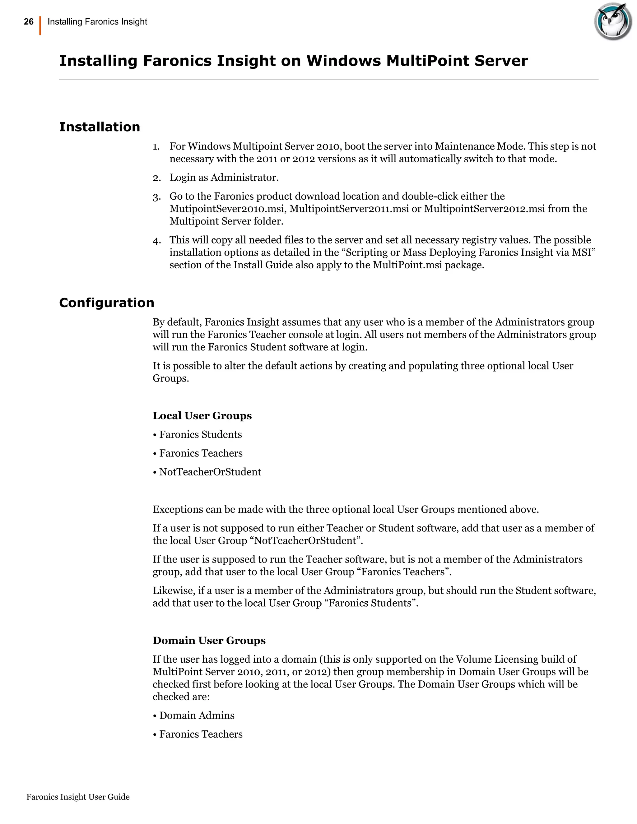 Faronics Insight User guide | PDF