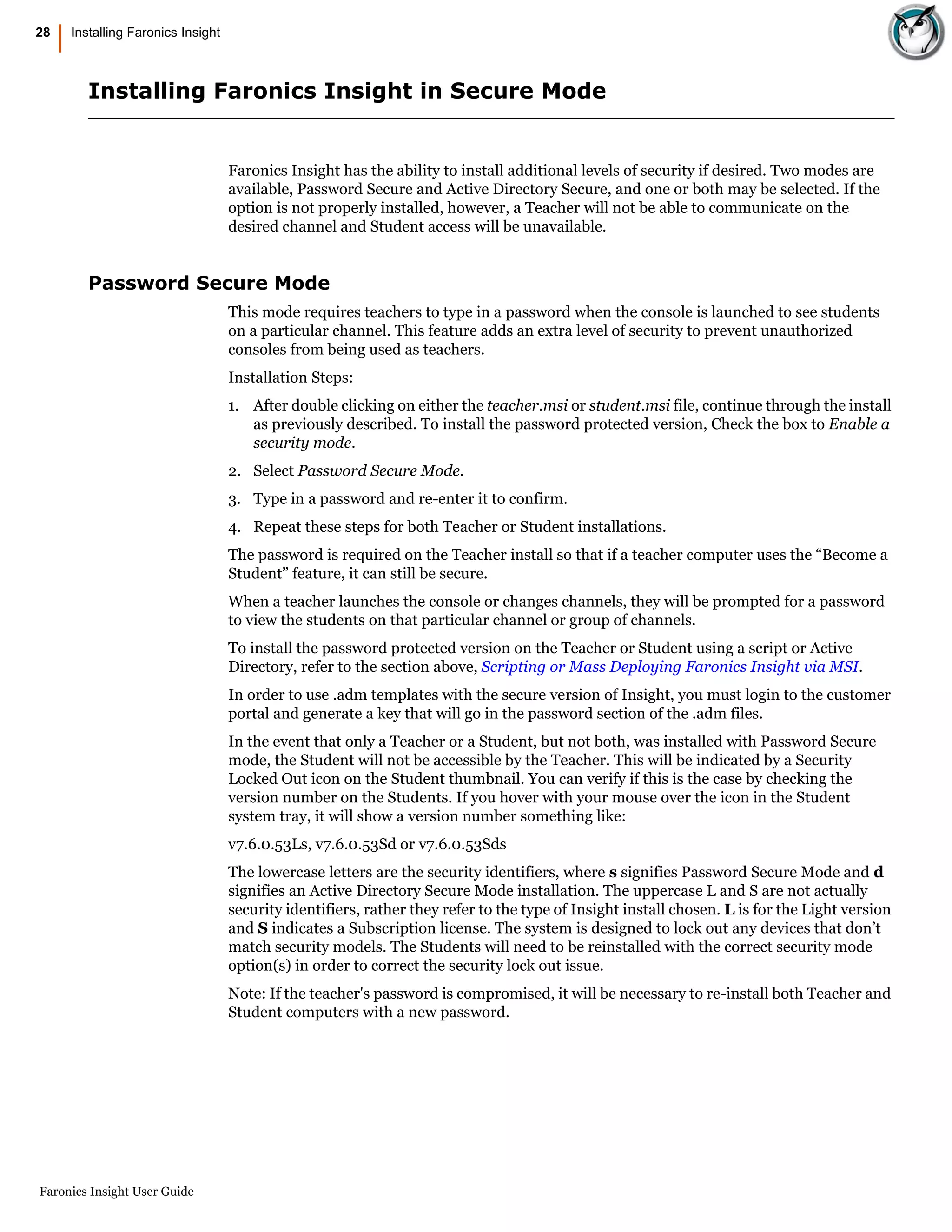 Faronics Insight User guide | PDF