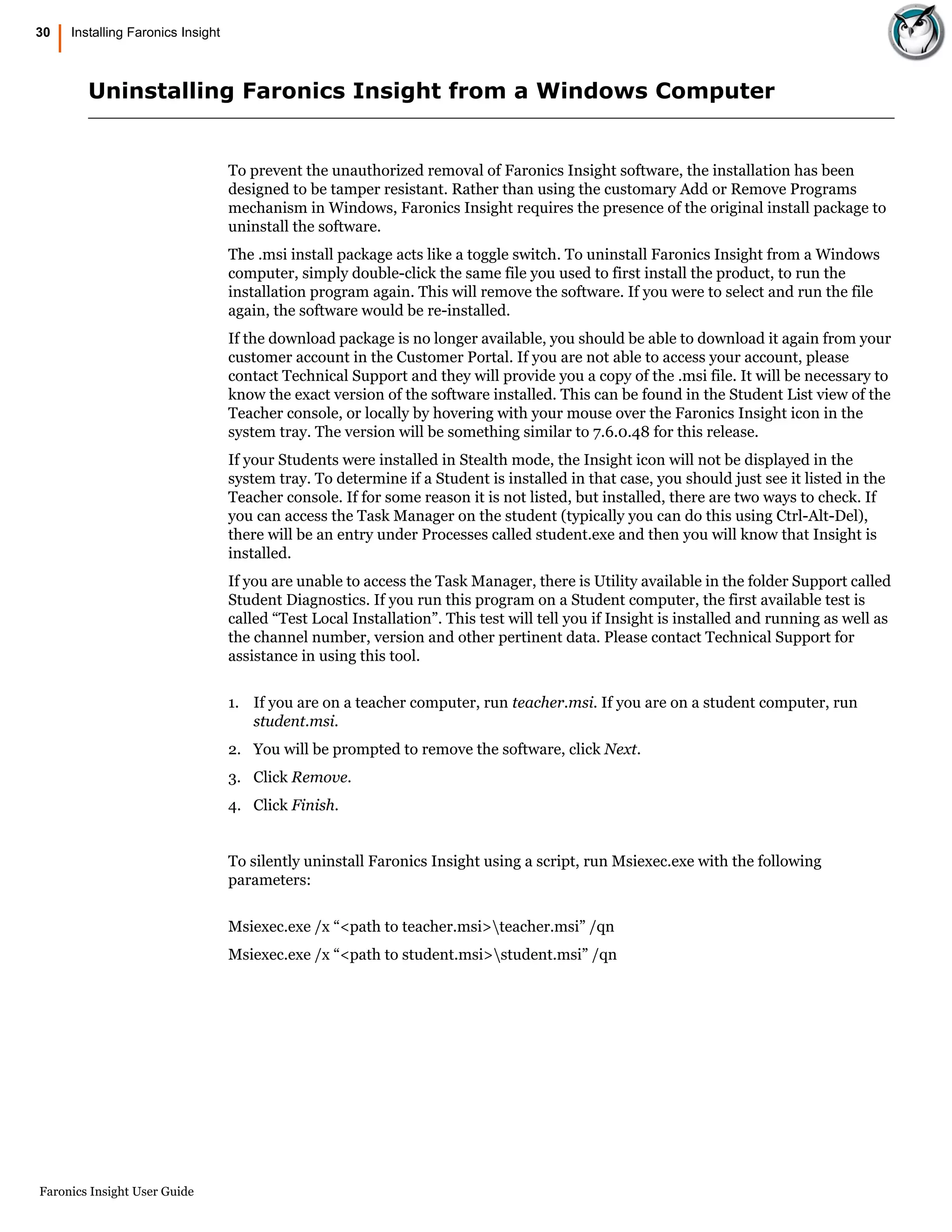 Faronics Insight User guide | PDF