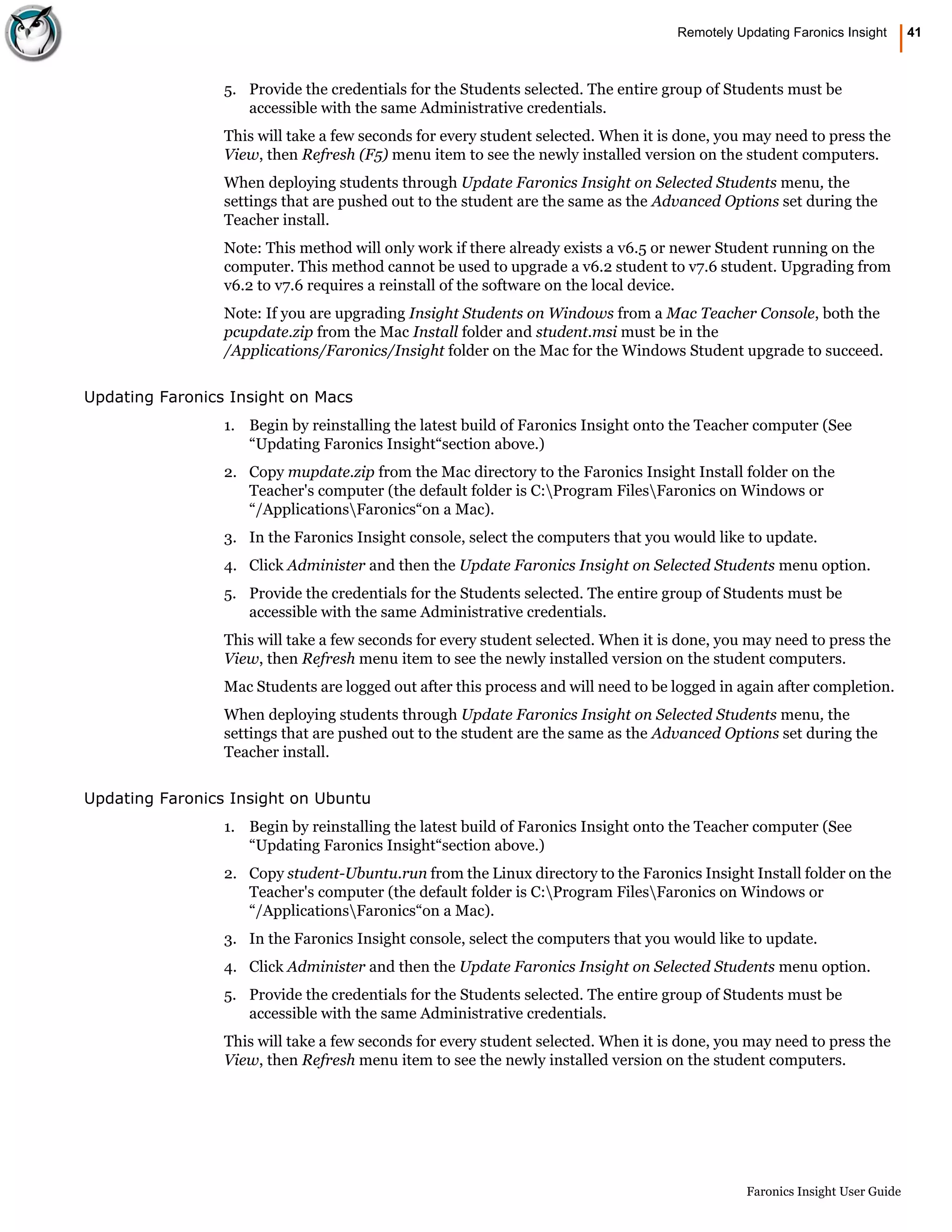 Faronics Insight User guide | PDF