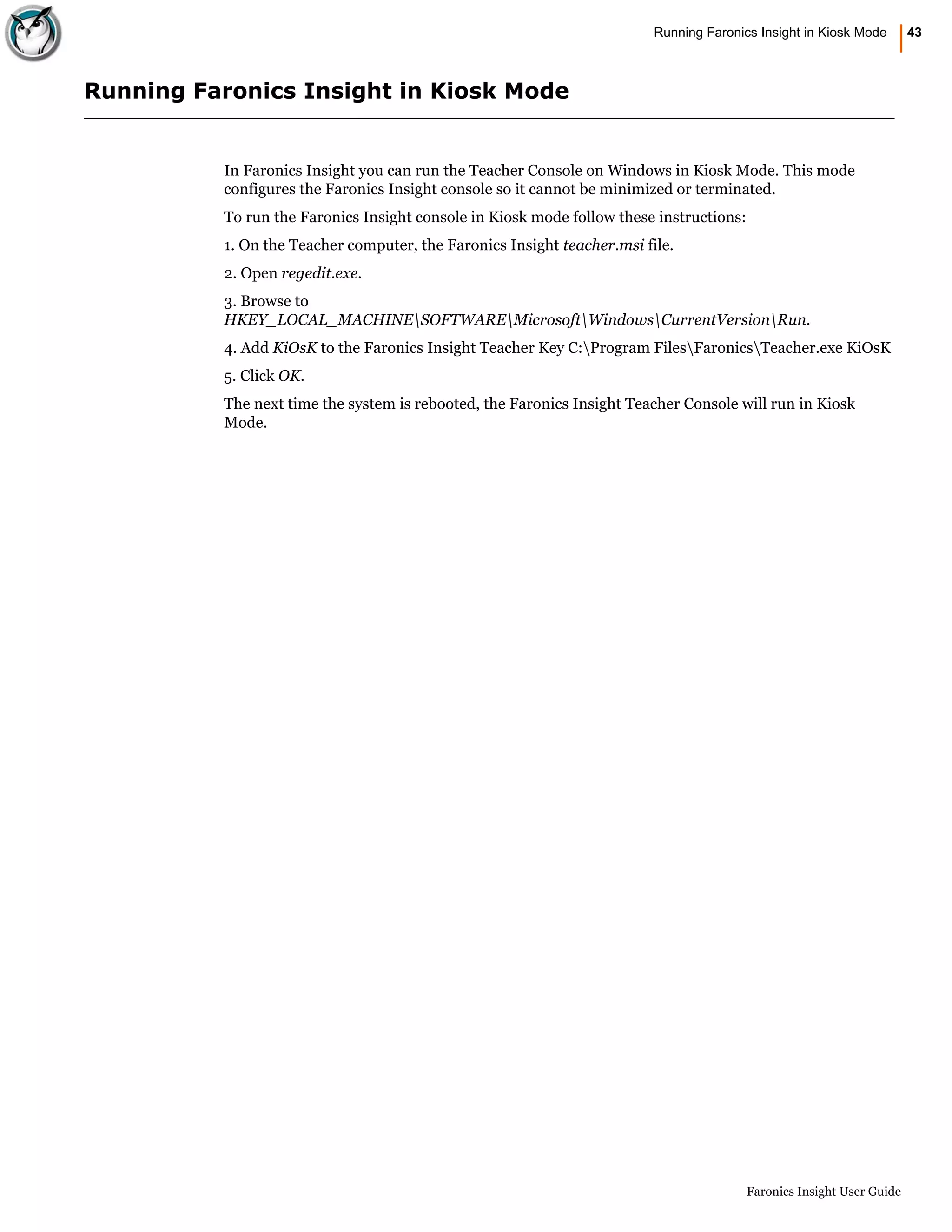 Faronics Insight User guide | PDF