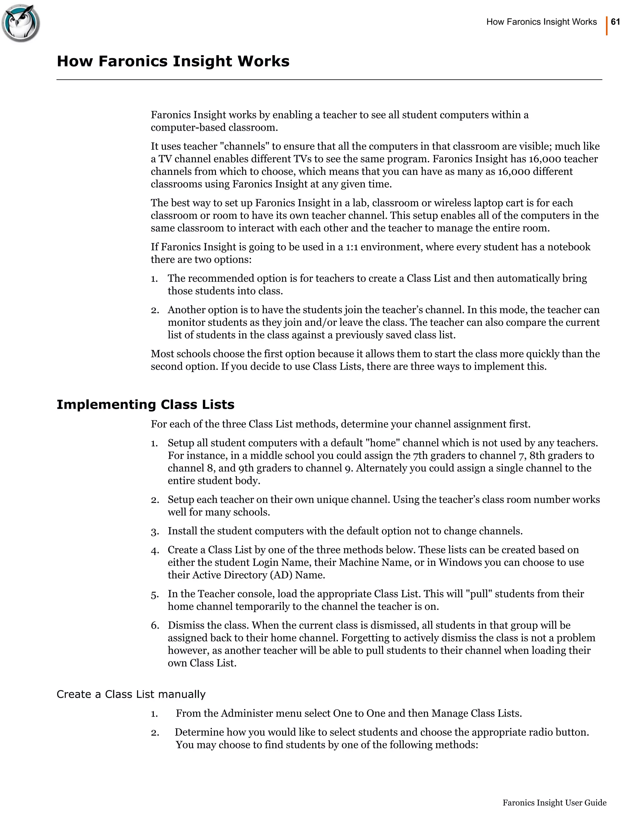 Faronics Insight User guide | PDF