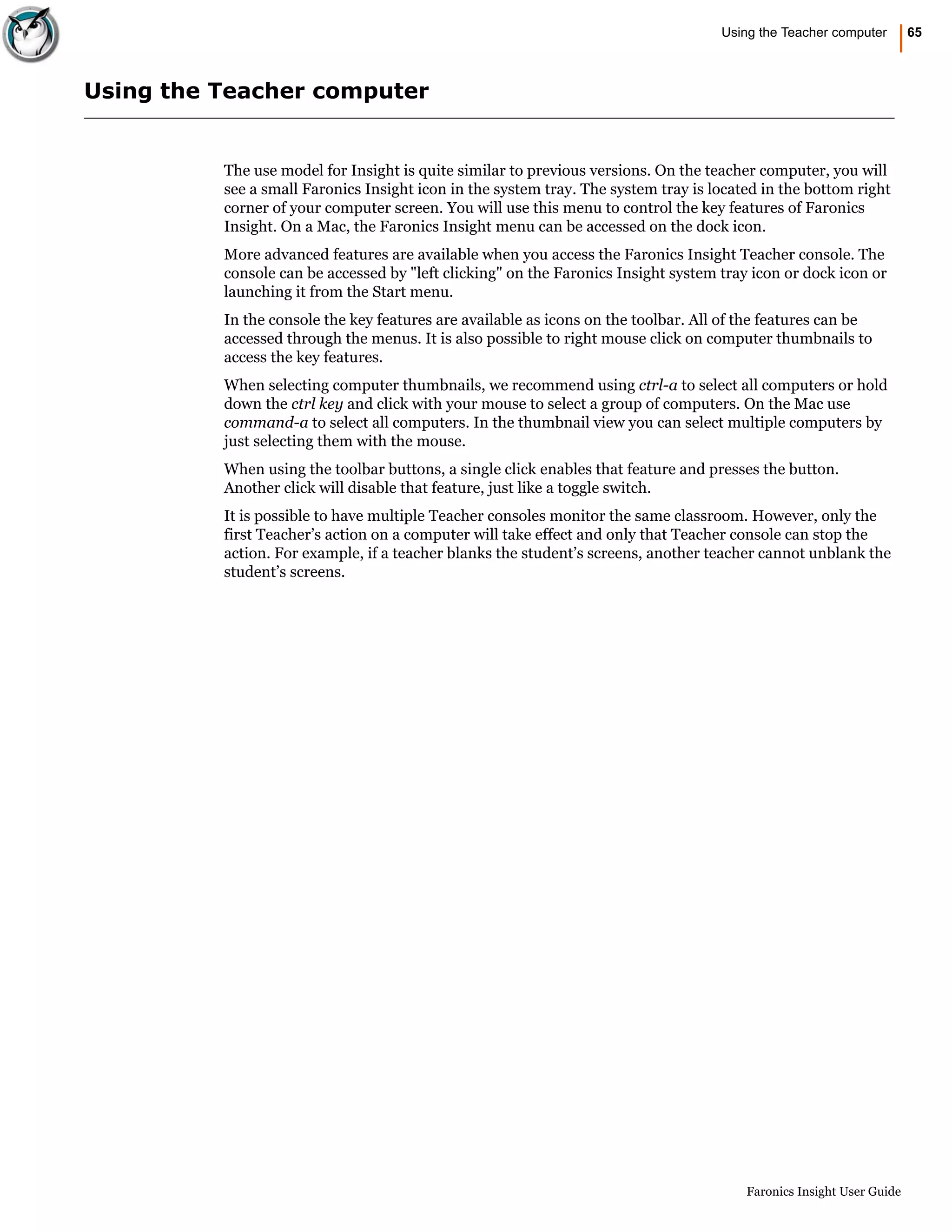 Faronics Insight User guide | PDF