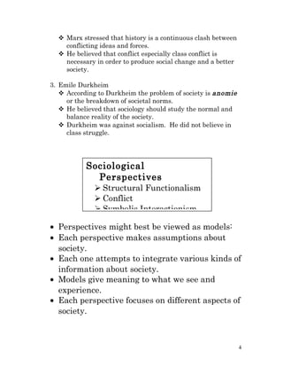 Insocio lecture 1 nature of sociology | PDF