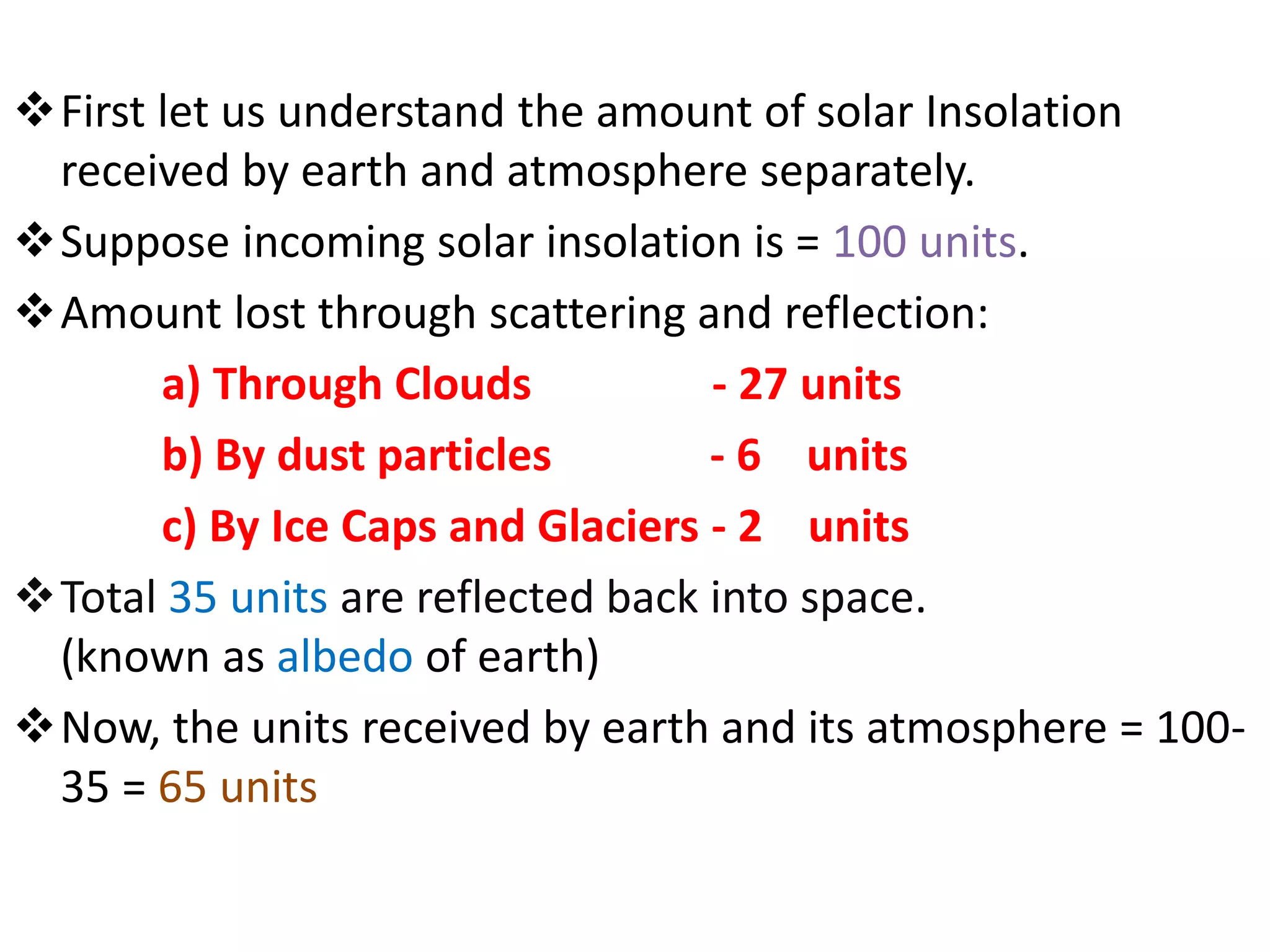 Insolation and heat budget | PPTX