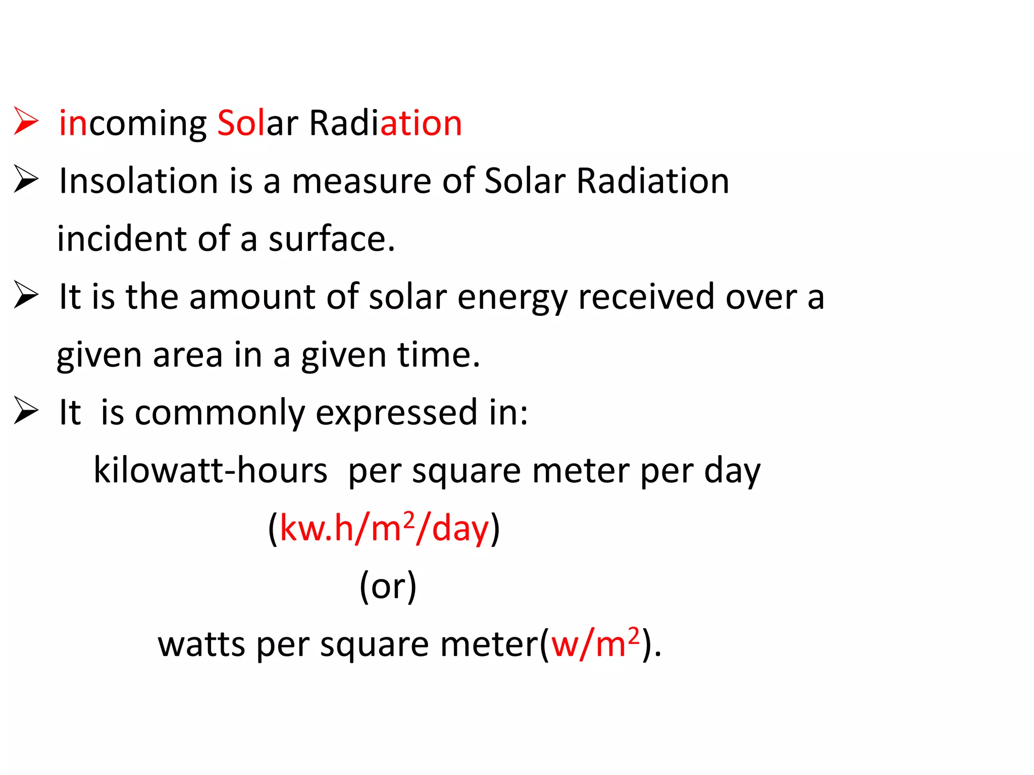 Insolation and heat budget | PPTX