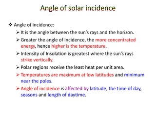 Insolation and heat budget | PPTX