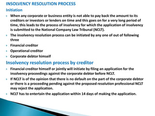 Insolvency and bankcruptcy code(ibc) | PPTX