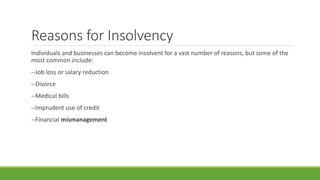 Insolvency and bankruptcy | PPTX