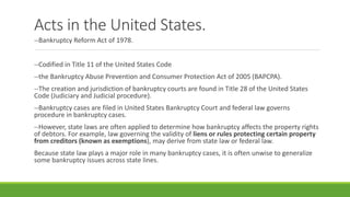 Insolvency and bankruptcy | PPTX
