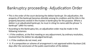 ACC 411: ADVANCED FINANCIAL ACCOUNTINGINSOLVENCY AND BANKRUPTCY ...