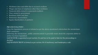 Insolvency and bankruptcy code,2016 | PPT
