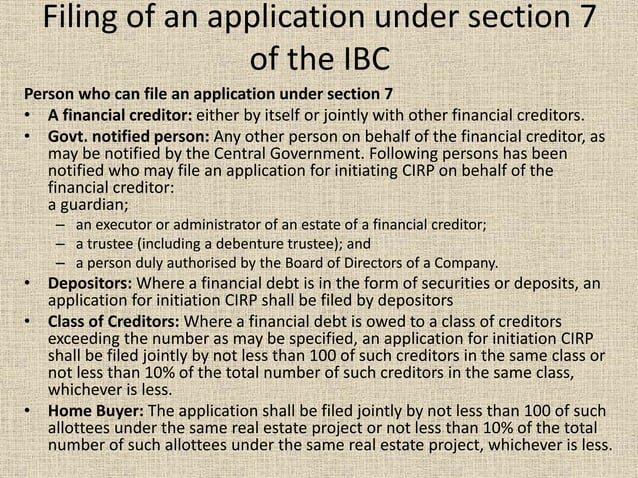 Insolvency and bankruptcy code, 2016 | PPTX