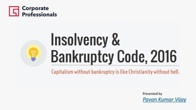 Insolvency & Bankruptcy Code | PPT