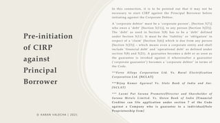 Insolvency Resolution Process of Guarantors under IBC | PPTX