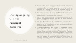 Insolvency Resolution Process of Guarantors under IBC | PPTX