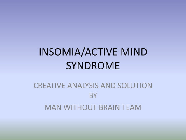 Insomia | PPT
