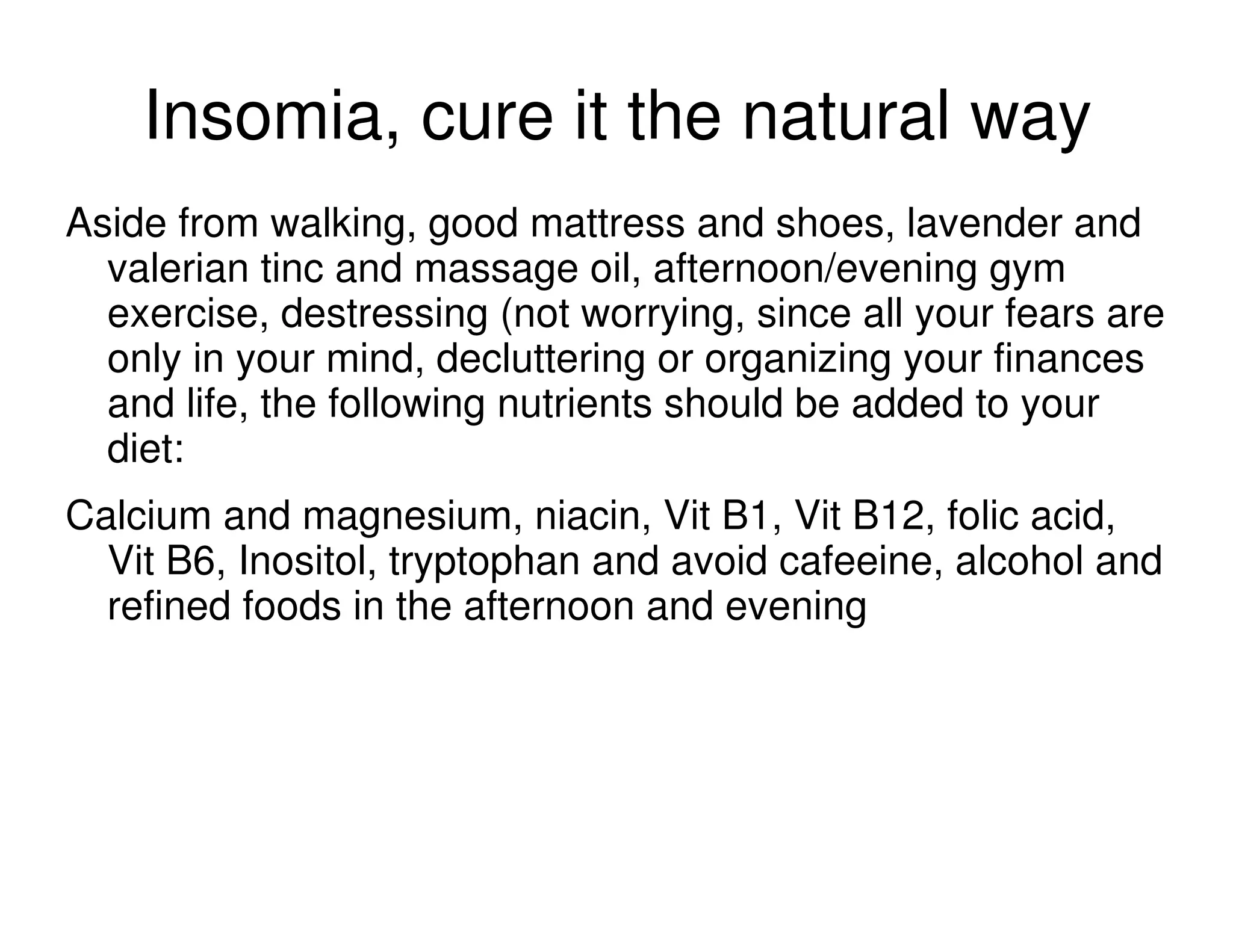 Insomia cure | PDF | Sleep Disorders | Diseases and Conditions
