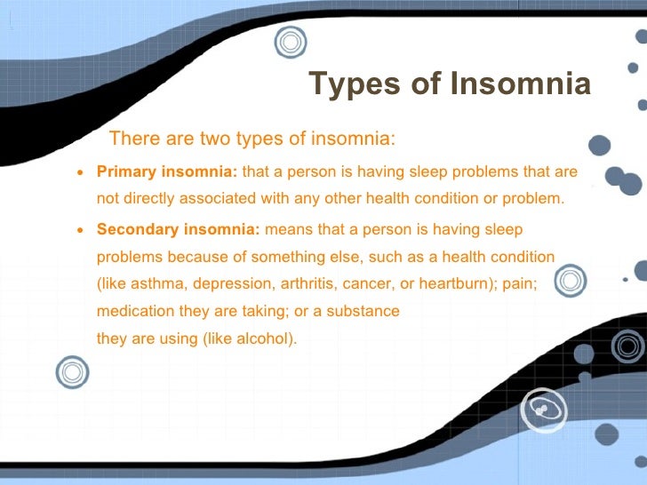 11 types of insomnia - herytrue