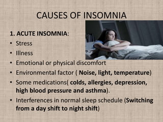 Insomnia (prevent your sleeplessness) | PPT | Free download