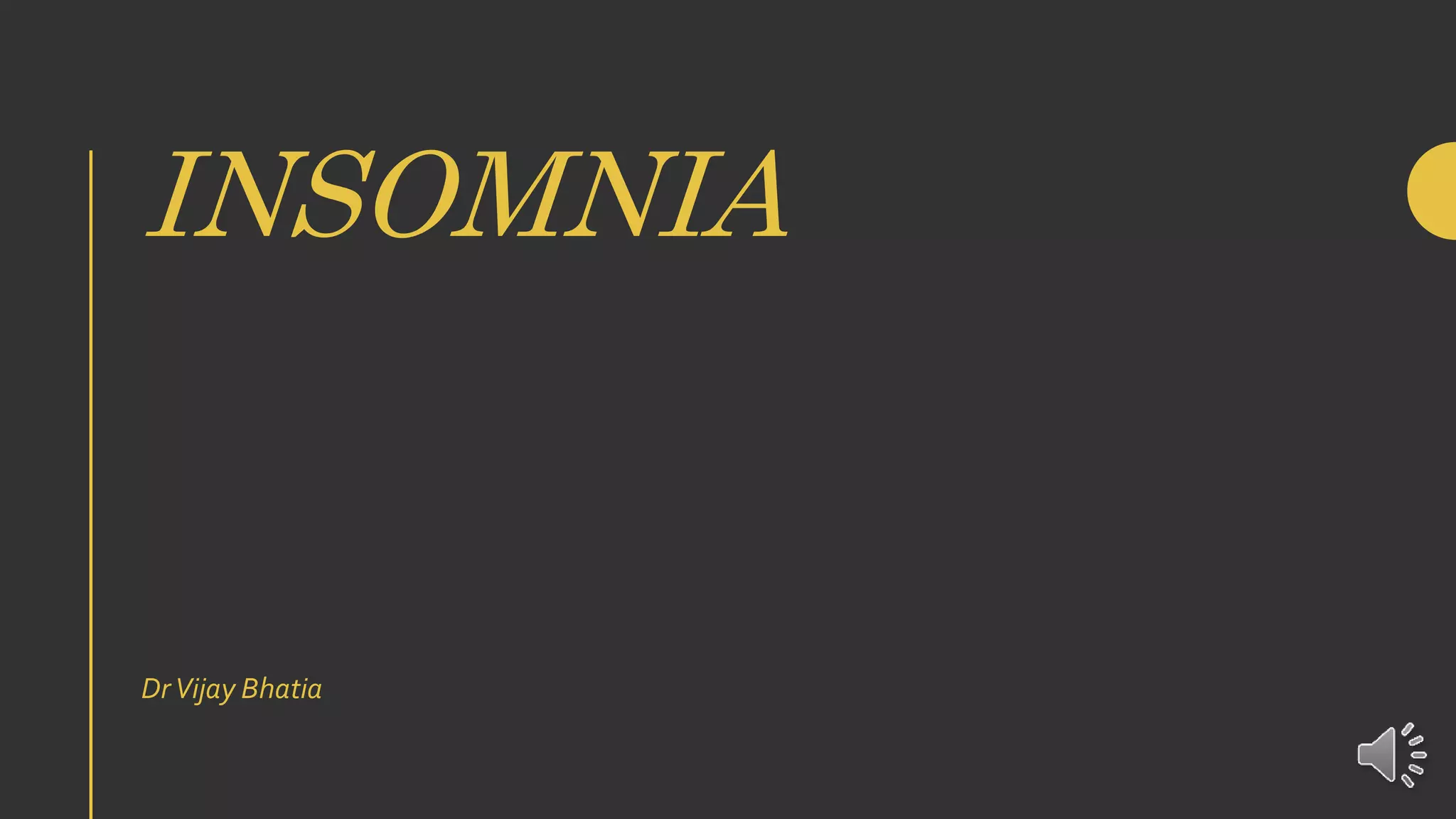 Insomnia | PPT