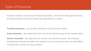 Yogic approach to treat Insomnia | PPTX