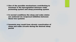Neurobiological basis Insomnia | PPTX | Sleep Disorders | Diseases and ...